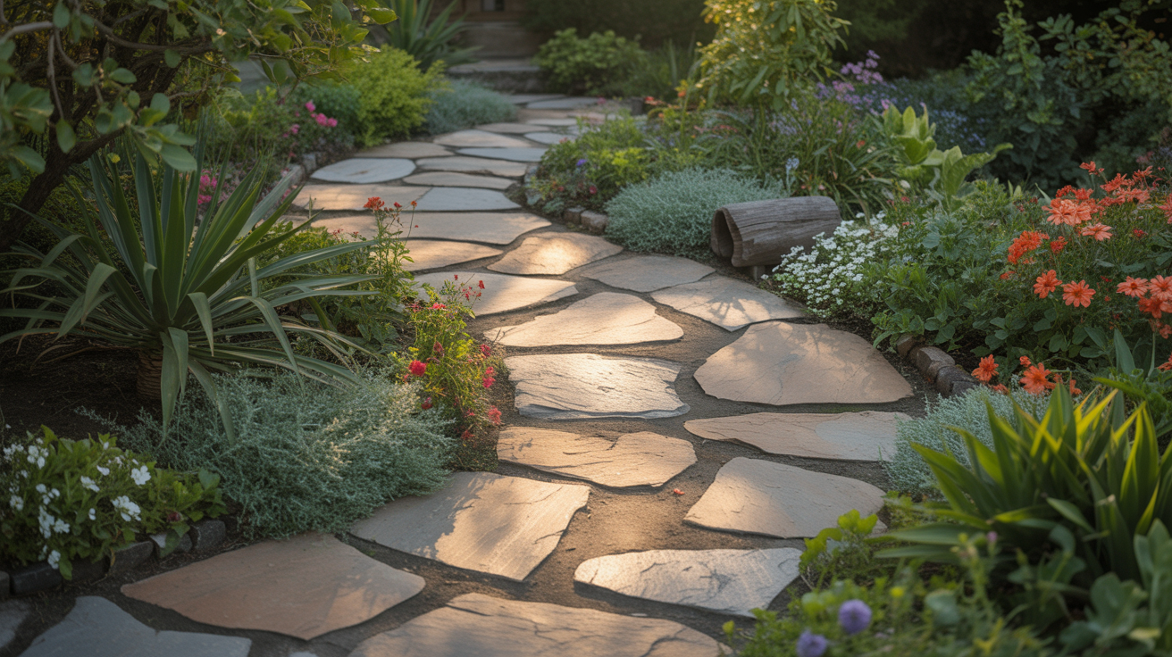Flagstone Patio Designs – 40 Photos, Stone Types & Installation Ideas