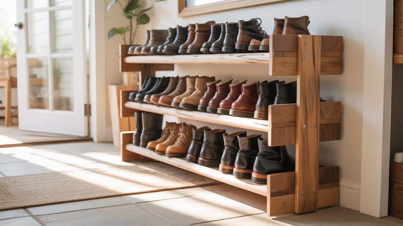 10 DIY Boot Rack Plans and Ideas to Keep Your Home Organized