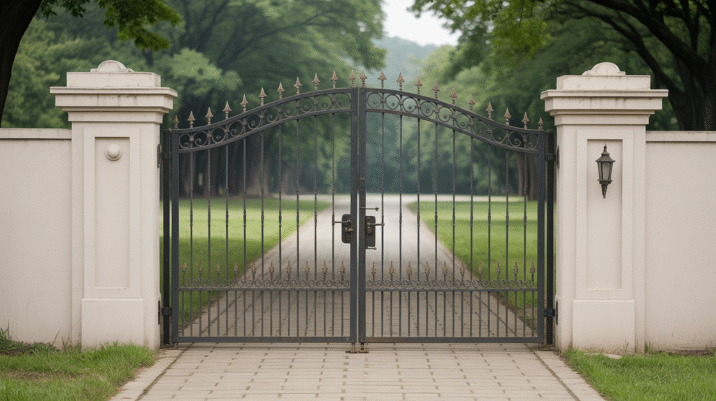 70 Ornamental Wrought Iron Gate Designs and Ideas for Fence and Driveway