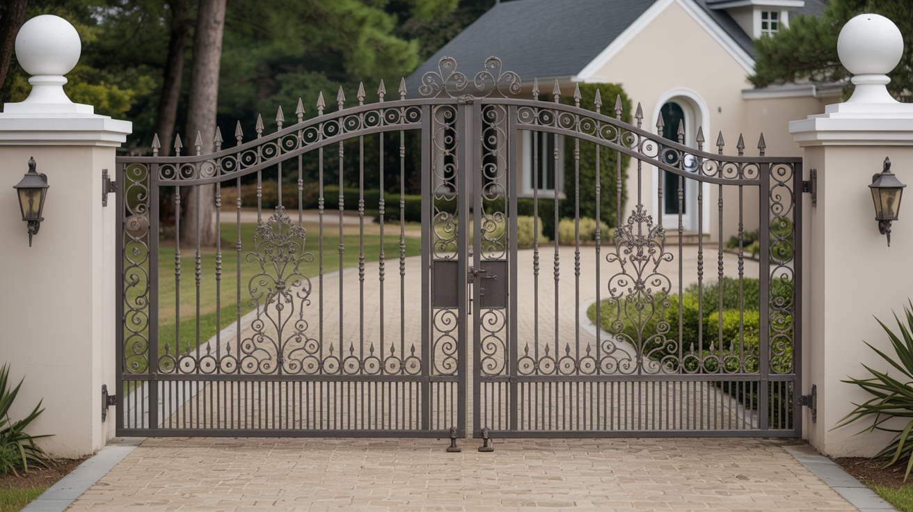 70 Ornamental Wrought Iron Gate Designs and Ideas for Fence and Driveway