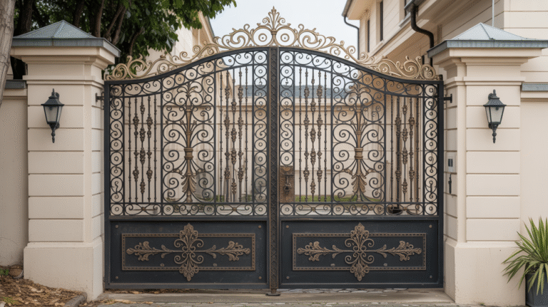 70 Ornamental Wrought Iron Gate Designs and Ideas for Fence and Driveway