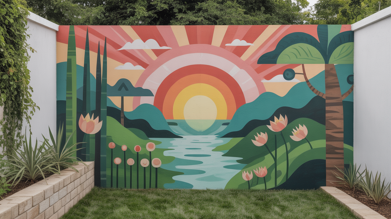 10 Stunning Garden Mural Designs for a Creative Outdoor Retreat ...